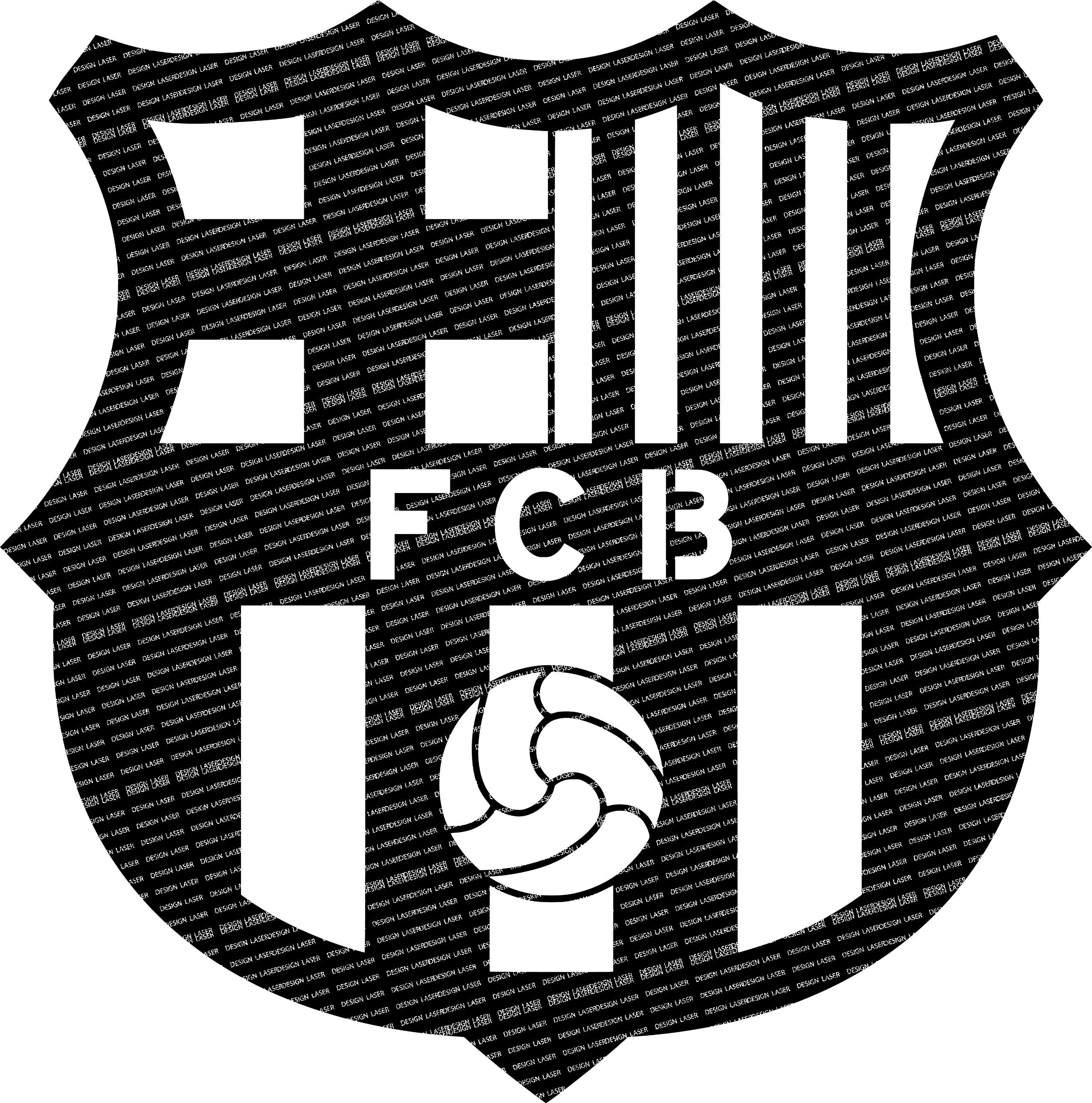 DXF Logo File - FC Barcelona - Dxf/png/pdf/svg for Laser Cutting - Cnc ...