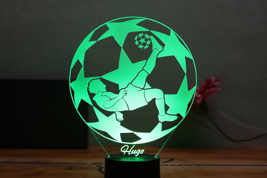 Personalized RGB 16-color Led Football Lamp Personalized First Name ...