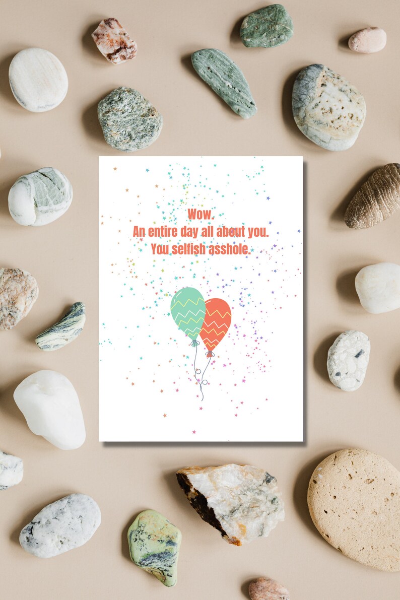 Funny Inappropriate Birthday Card, Rude Bday Gift (PDF Pattern) - Etsy