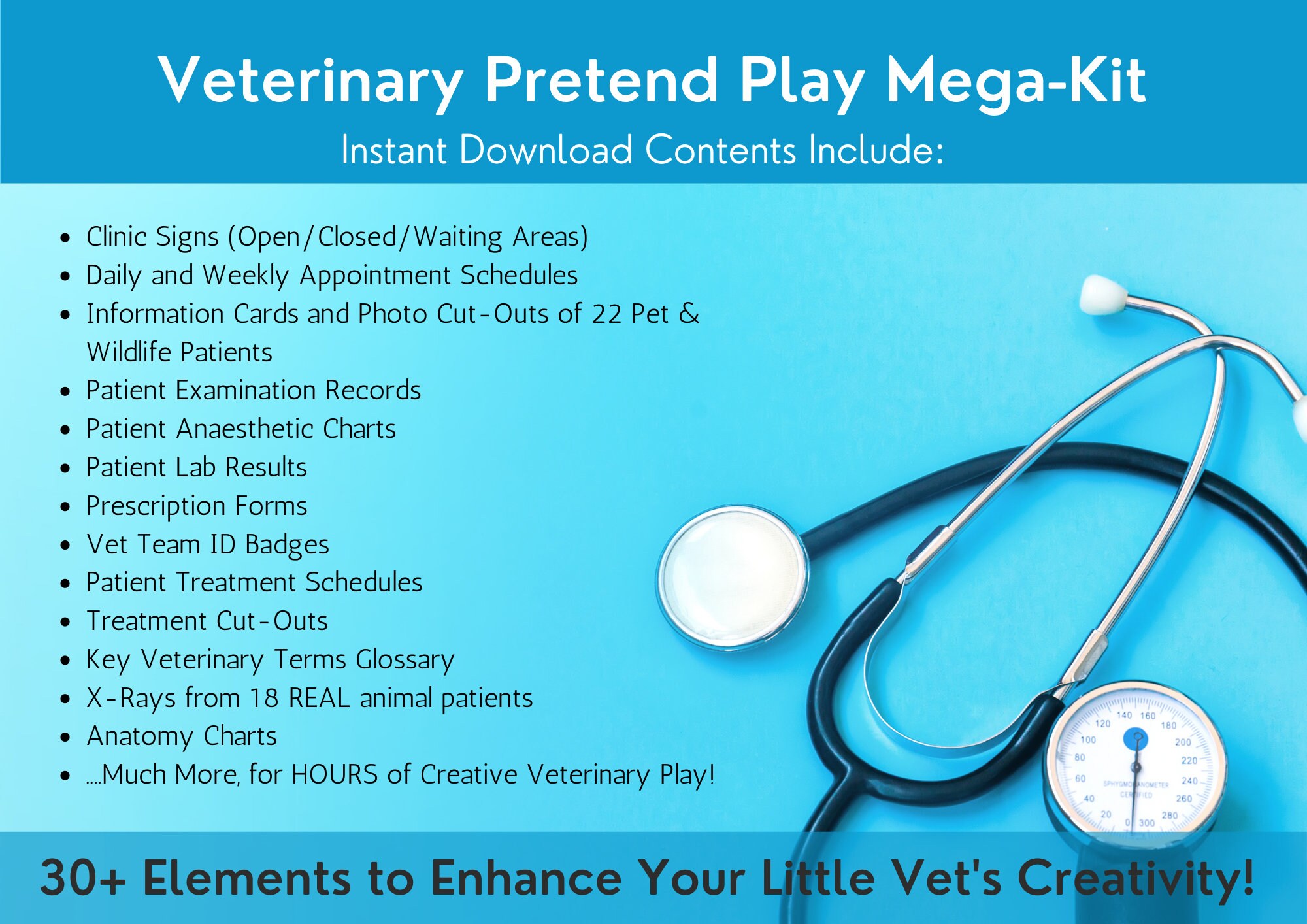 Veterinary Pretend Play Mega-kit With 30 Instant-download - Etsy