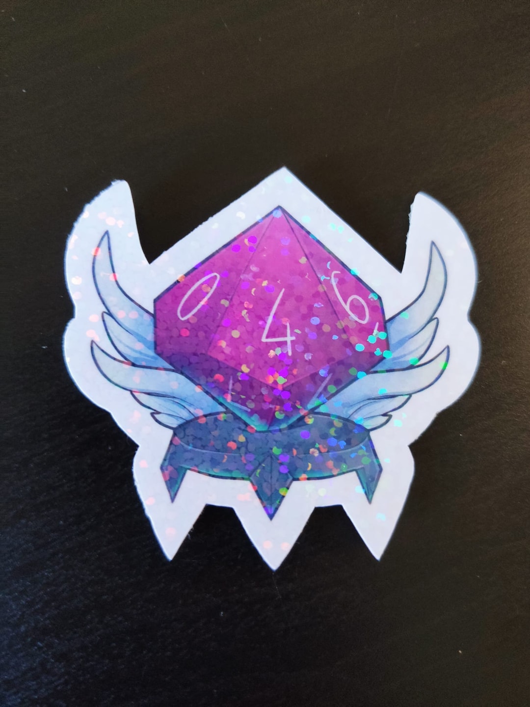 RPG, Dungeons & Dragons, D10 Dice Sticker, Holographic - Etsy