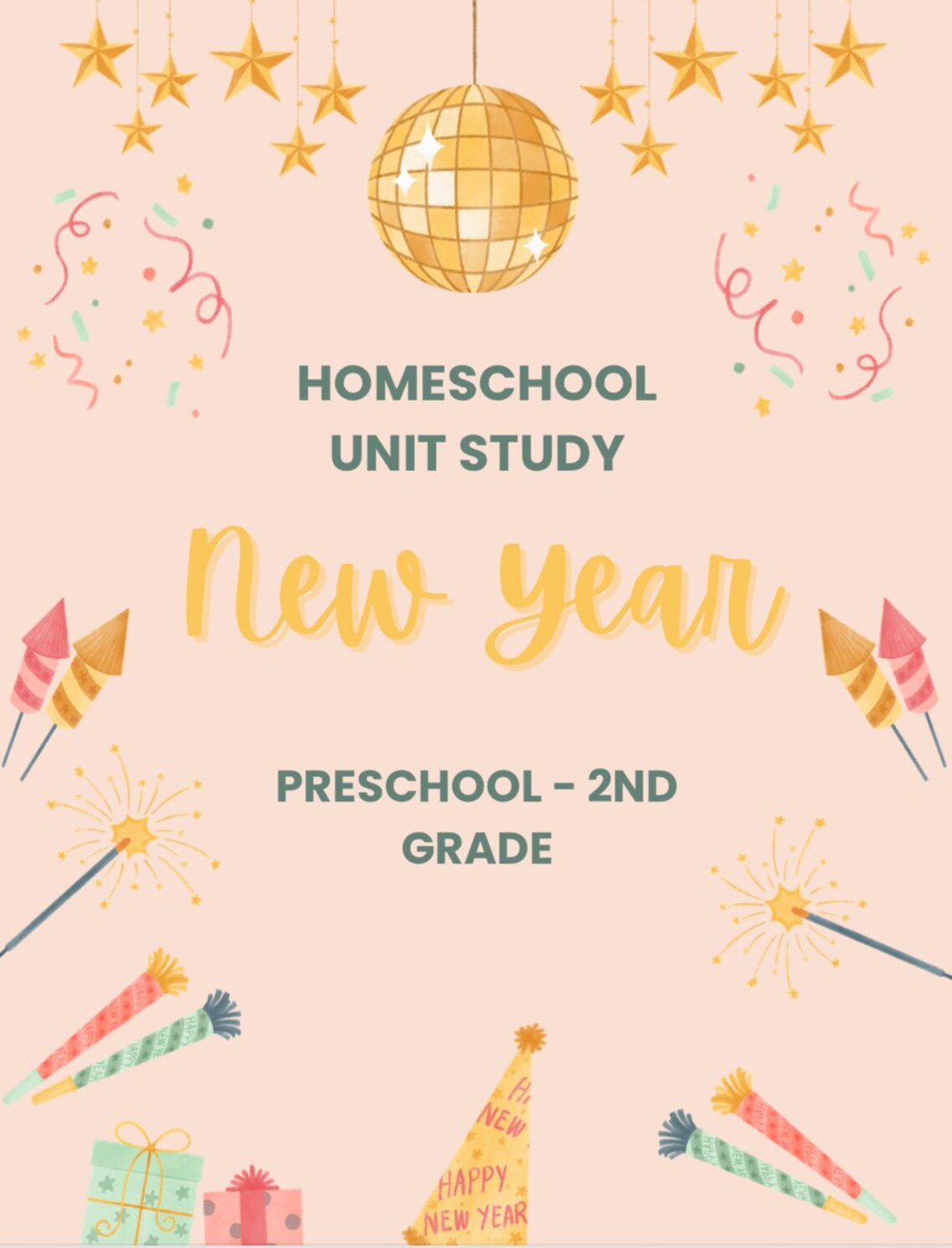 New Year Unit Study (preschool-2nd Grade) - Etsy