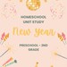 New Year Unit Study (preschool-2nd Grade) - Etsy