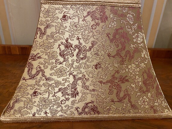 Gold and Red Oriental Dragon Lamp Shades - Etsy