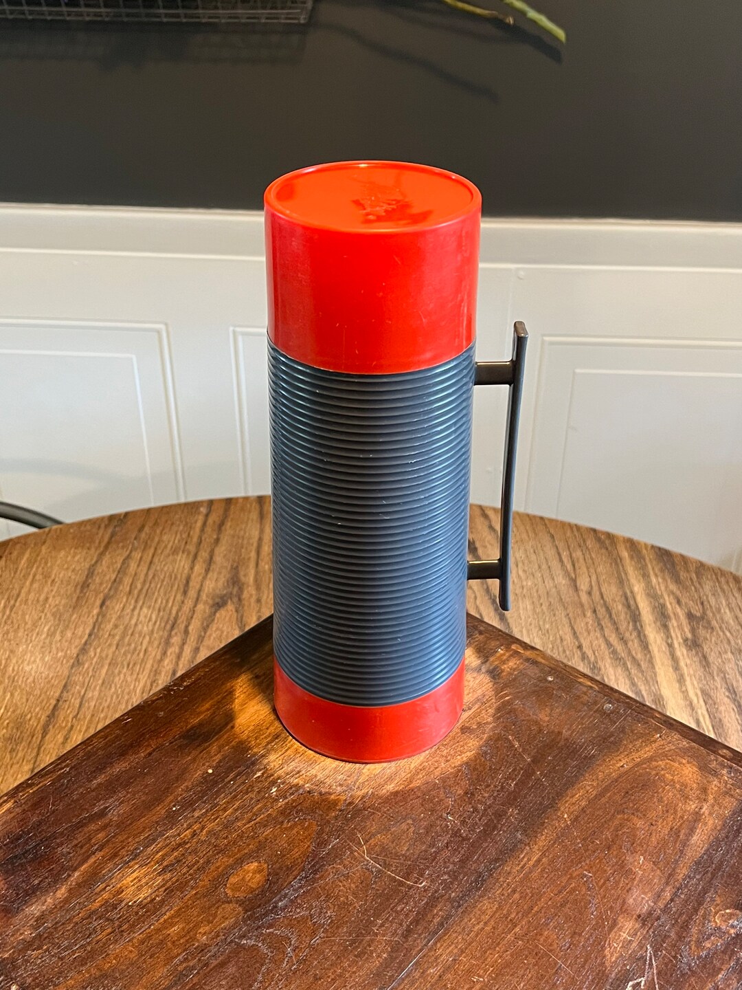 Vintage Red & Gray Aladdin Dura Clad Thermos - Etsy