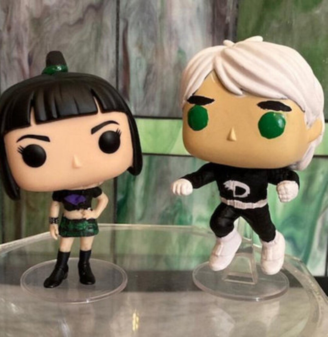 PREORDER Danny Phantom and Sam Manson OOAK Custom POP Vinyls - Etsy