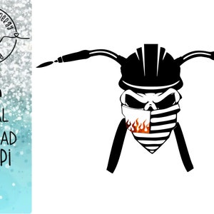 Ironworker Svg Png, Steelworker Svg Png, Welder Svg Png ,welding Skull ...