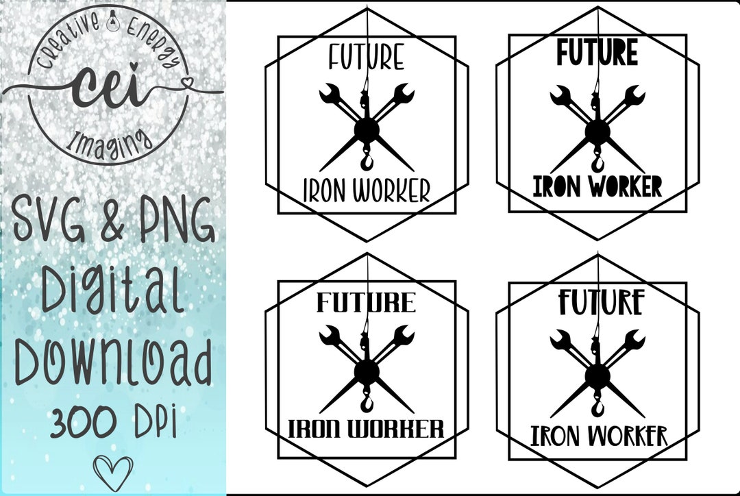 Future Iron Worker Png and Svg, Spud Wrench Crane Ball Svg and Png ...