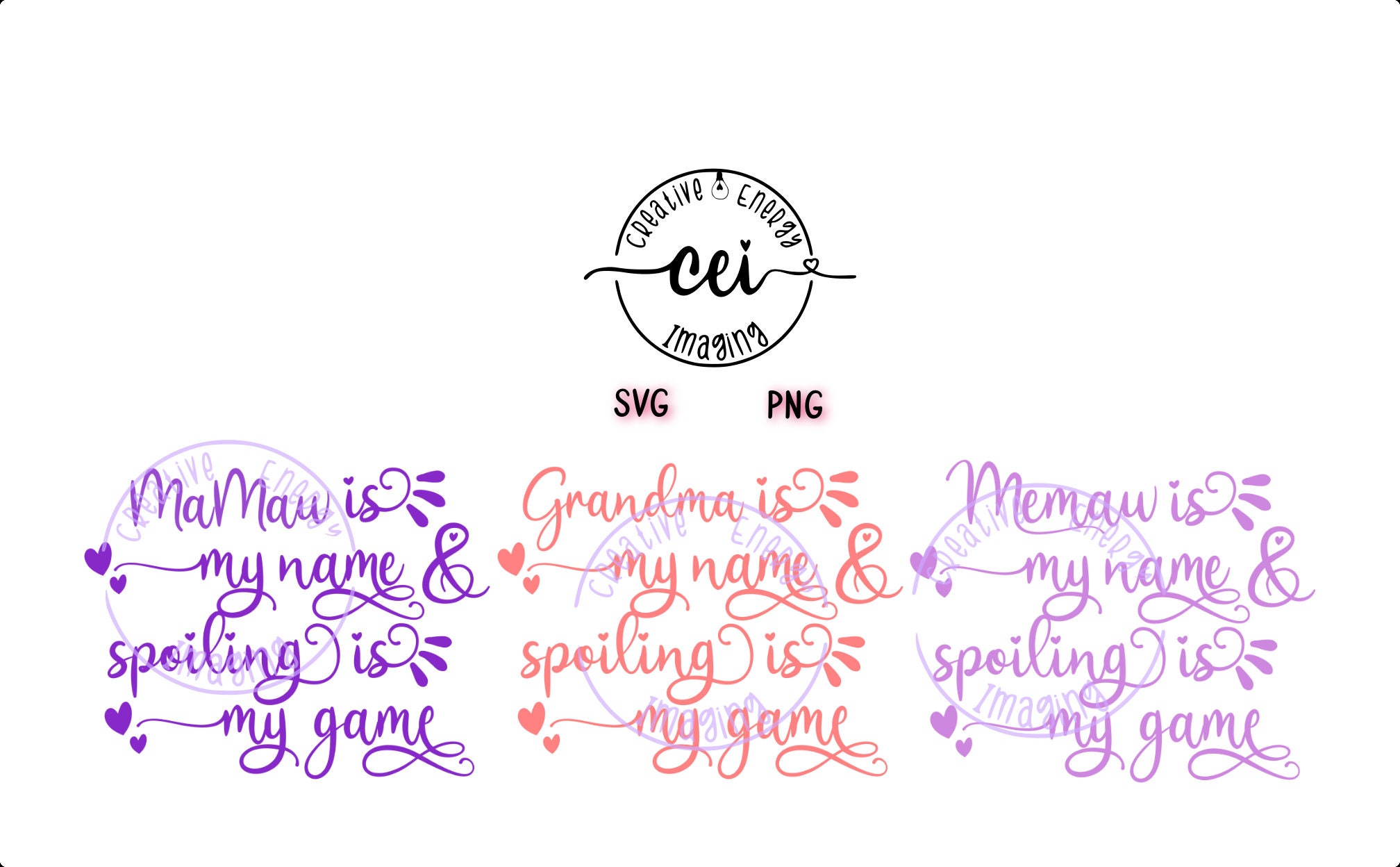 Grandma - Mamaw - Memaw is My Name and Spoiling is My Game Shirt Decal ...