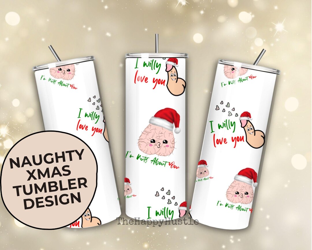 Naughty Christmas Tumbler Wrap PNG Funny Adult Sublimation Design Dirty ...