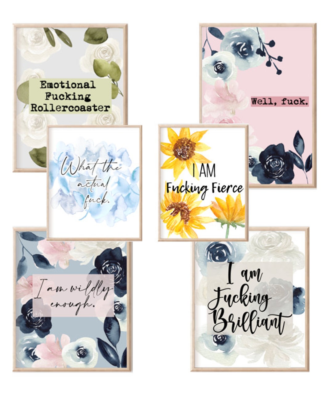 Printable Adult Bundle, Swear BUNDLE Png, Sublimation Files, Wall Decor ...