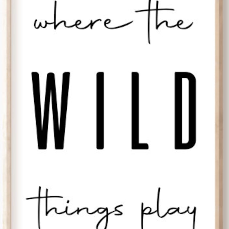 Wild Things Print - Etsy