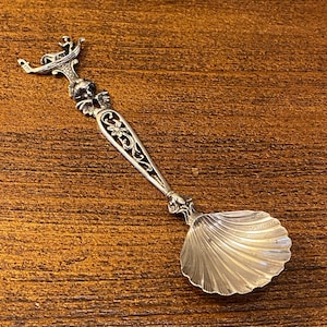 Vintage Collectible Silver 800 Spoon, Made in Italy, Classy With Cupid ...