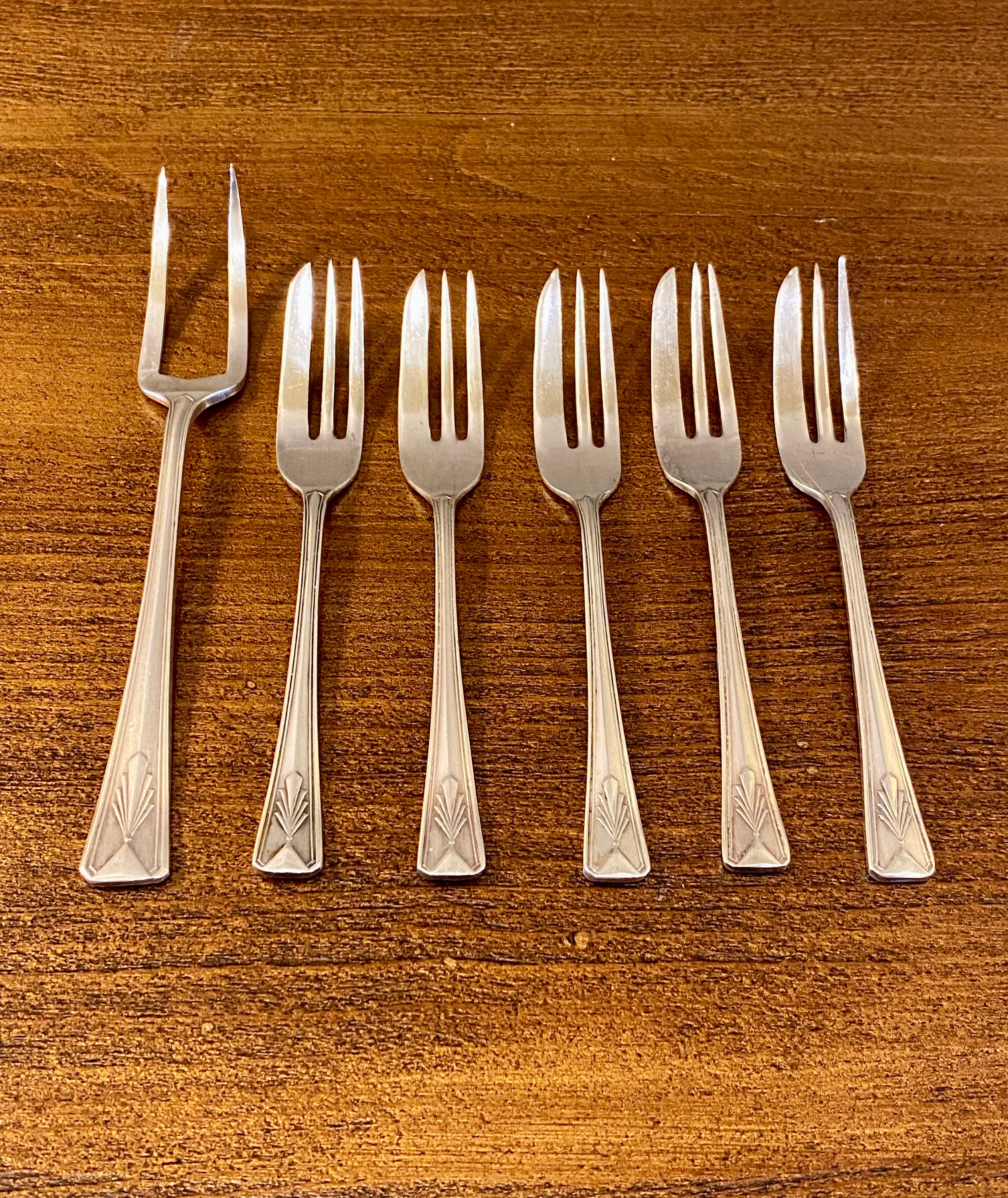 Set of 6 Sheffield England Fish Fork - Etsy