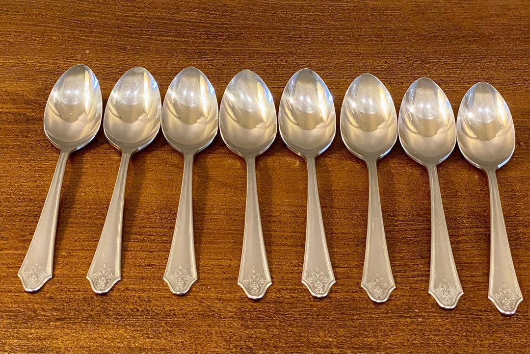 Wm Rogers Desert Spoon- 8 Pieces - Etsy