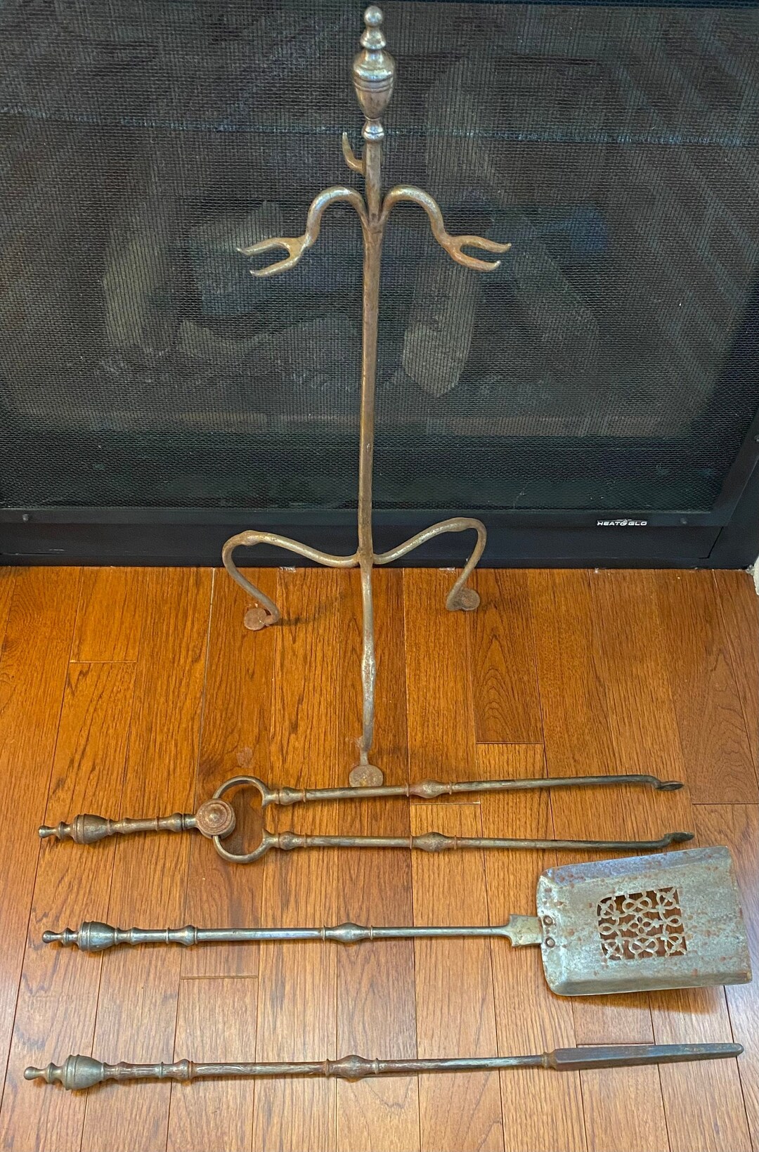 Antique Late Victorian Style Fire Tools - Etsy