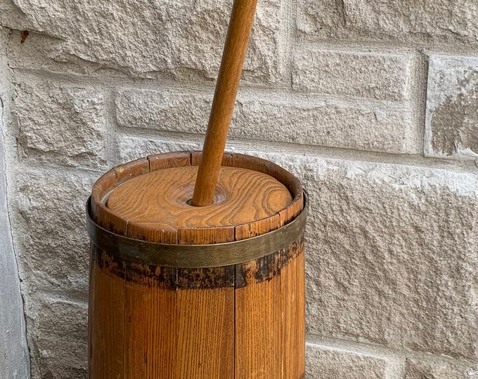 Antique Butter Churn, Wooden Butter Churn, Farmhouse Kitchen Decor - Etsy