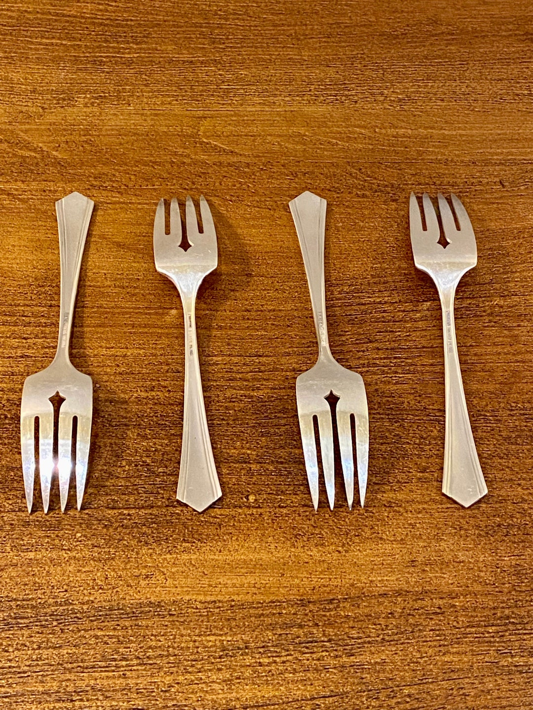 Puritan Silver Plate Salad Forks- 4 Pieces - Etsy
