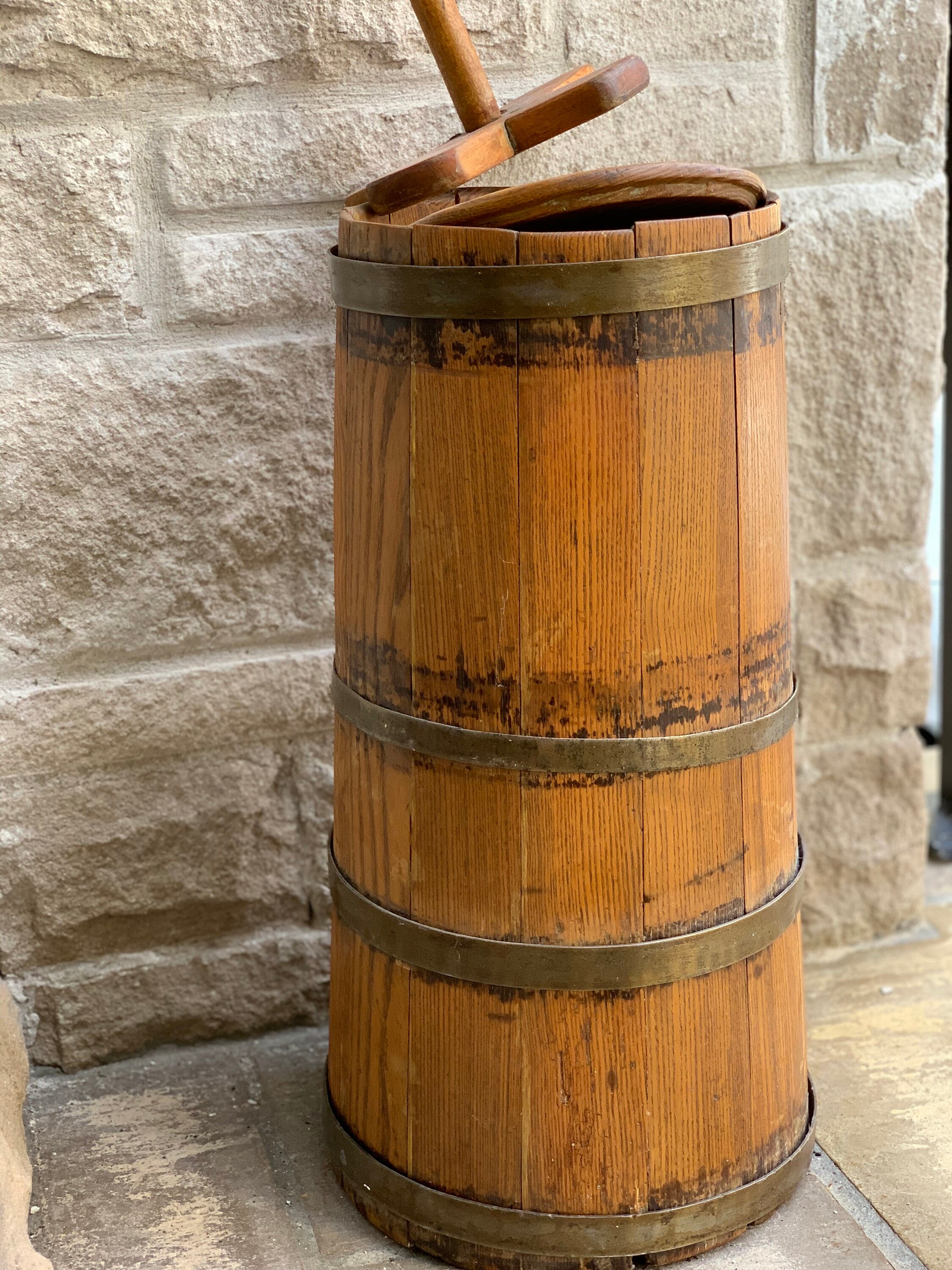 Antique Butter Churn Wooden Butter Churn Farmhouse Kitchen - Etsy Canada