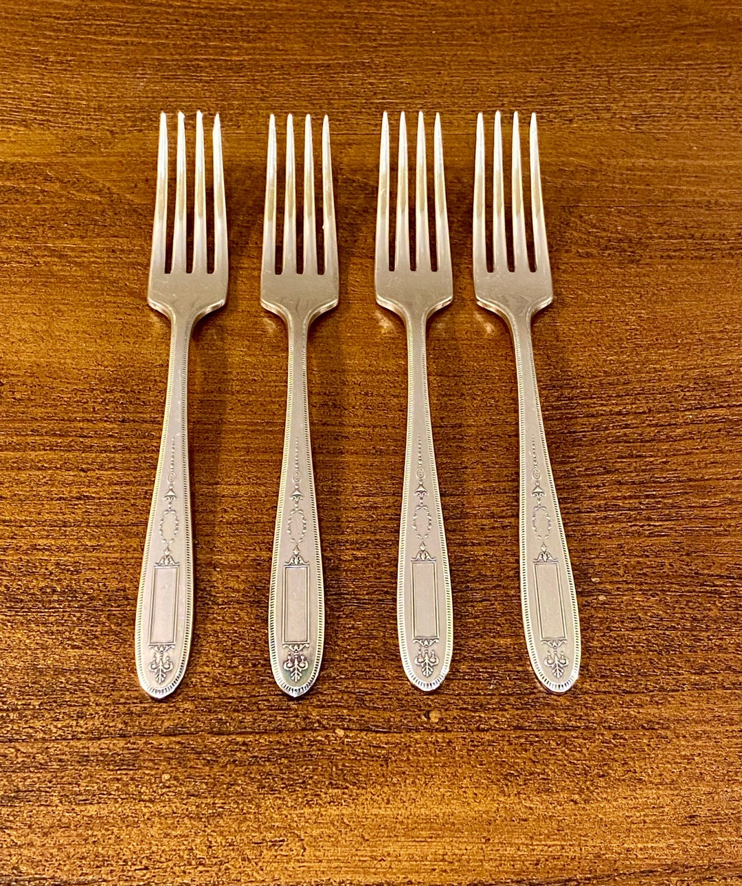 Community Silver Plate Flatware Dinner Fork Grosvenor Pattern, 4 Pieces ...