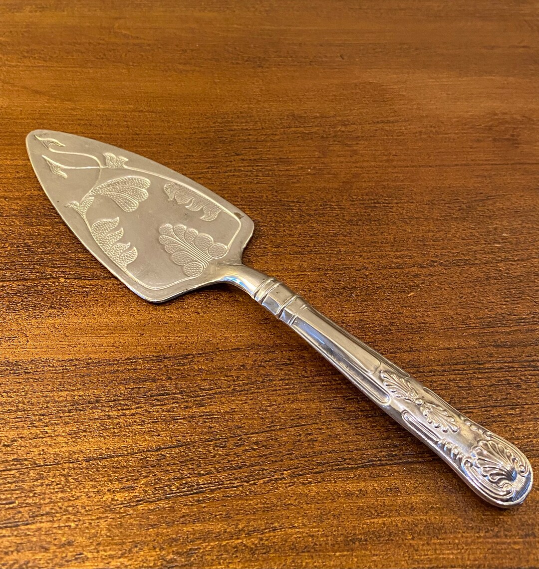 Mayell Silver Plated Floral Design Cake Server Made in England / Pie ...
