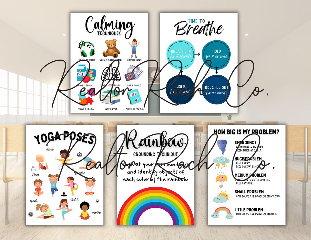 Calming Corner: Rainbow Colors - Set of 6 Download & Print! - Etsy