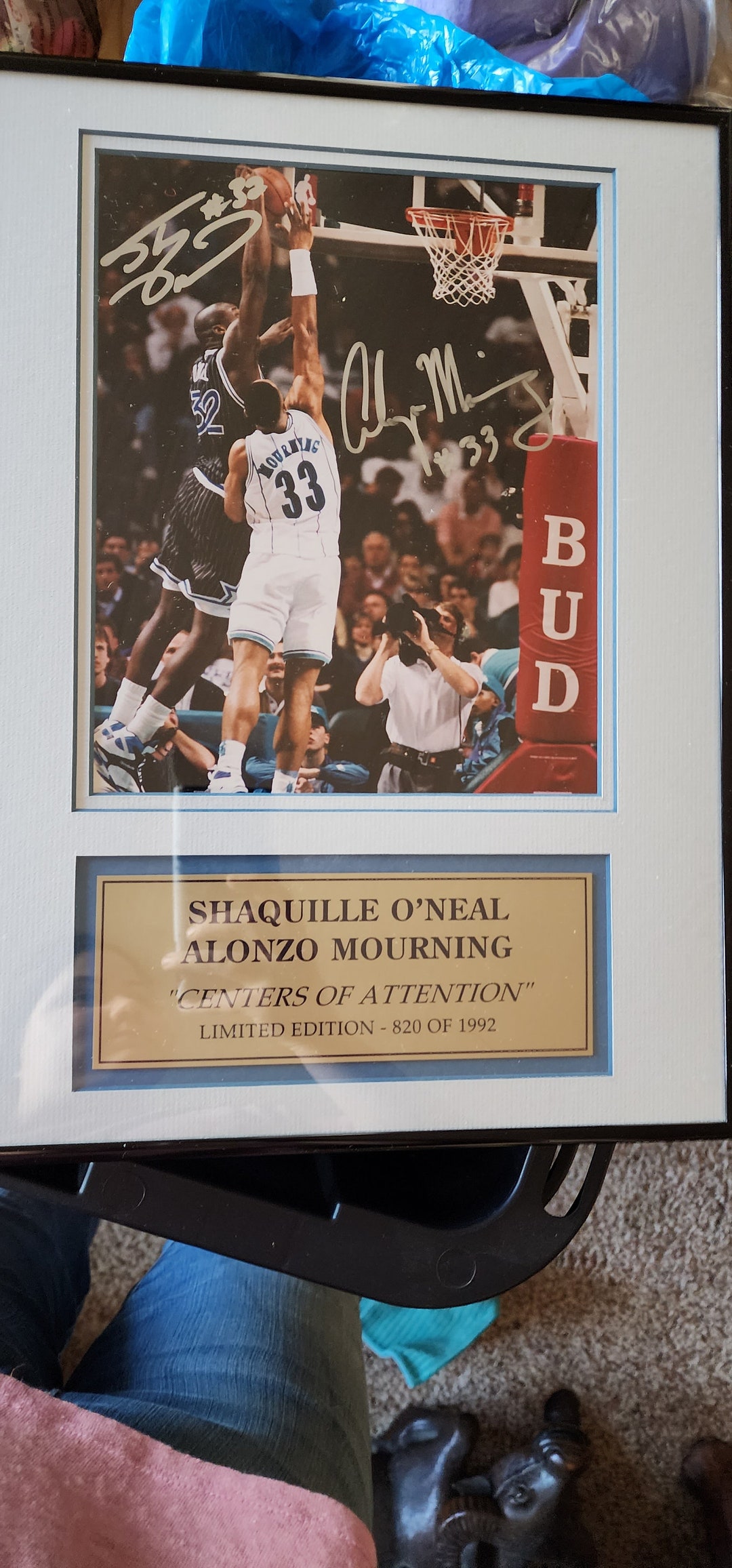 Shaquille O'neal and Alonzo Mourning Signature - Etsy
