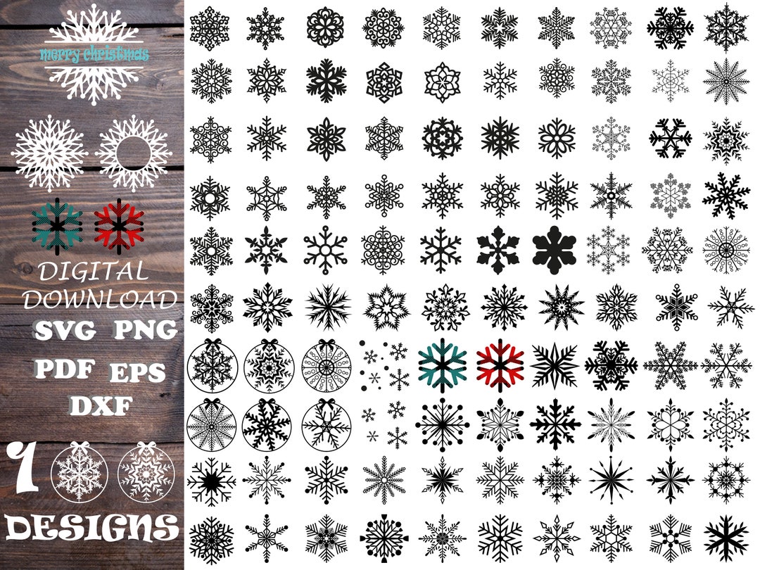 Snowflake Svg Cutfile Snow Flake Svg Cut File Christmas Clipart ...