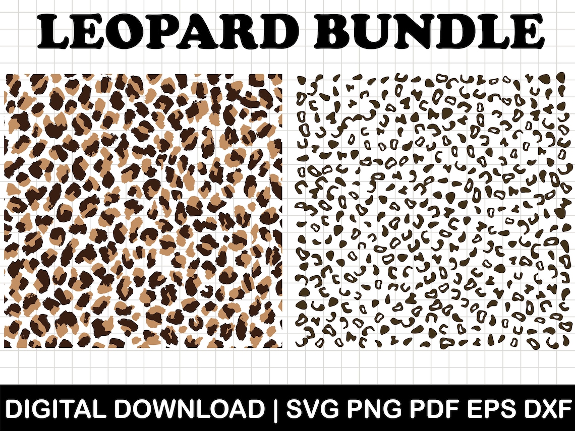 Leopard Print SVG Bundle Leopard SVG Layered Leopard Print - Etsy