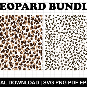 Leopard Print SVG Bundle, Leopard SVG, Layered Leopard Print, Leopard ...