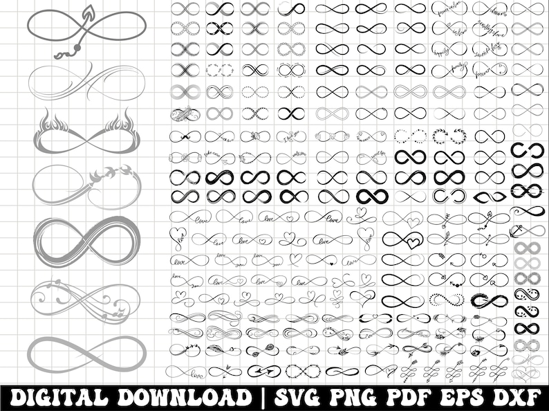 NFINITY SVG BUNDLE, Infinity Svg, Infinity Clipart, Infinity Cut Files ...