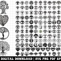 Dreaming Tree SVG, Dreaming Tree Moon Face Svg, Tree of Life Svg Png ...