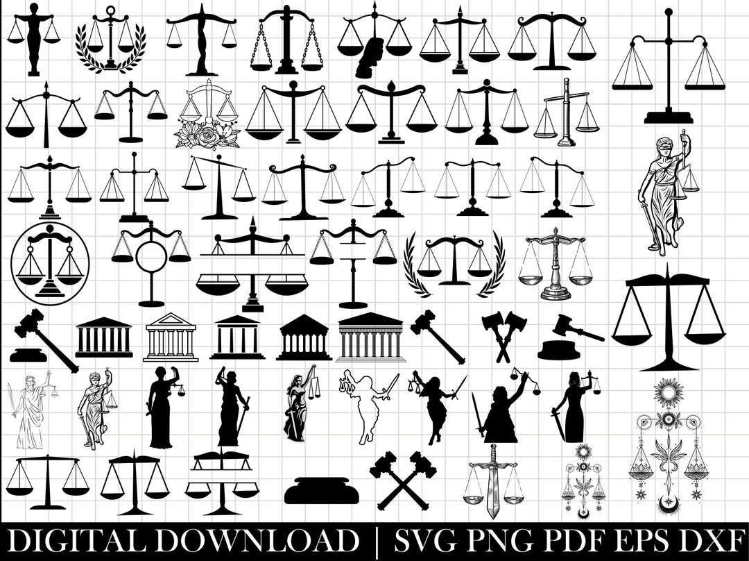 Justice SVG Bundle, Scale of Justice SVG, Law Svg, Lady Justice Svg ...