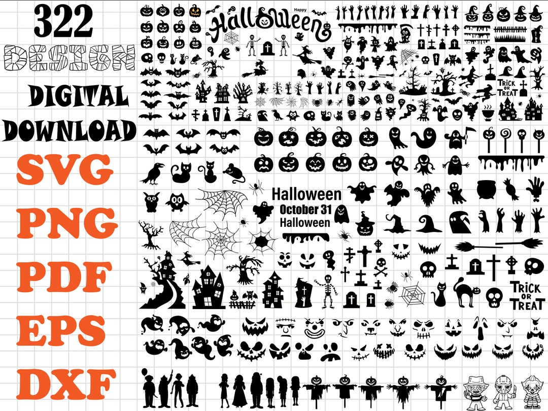 Halloween SVG Bundle, Halloween Character SVG Pack , Halloween Svg ...