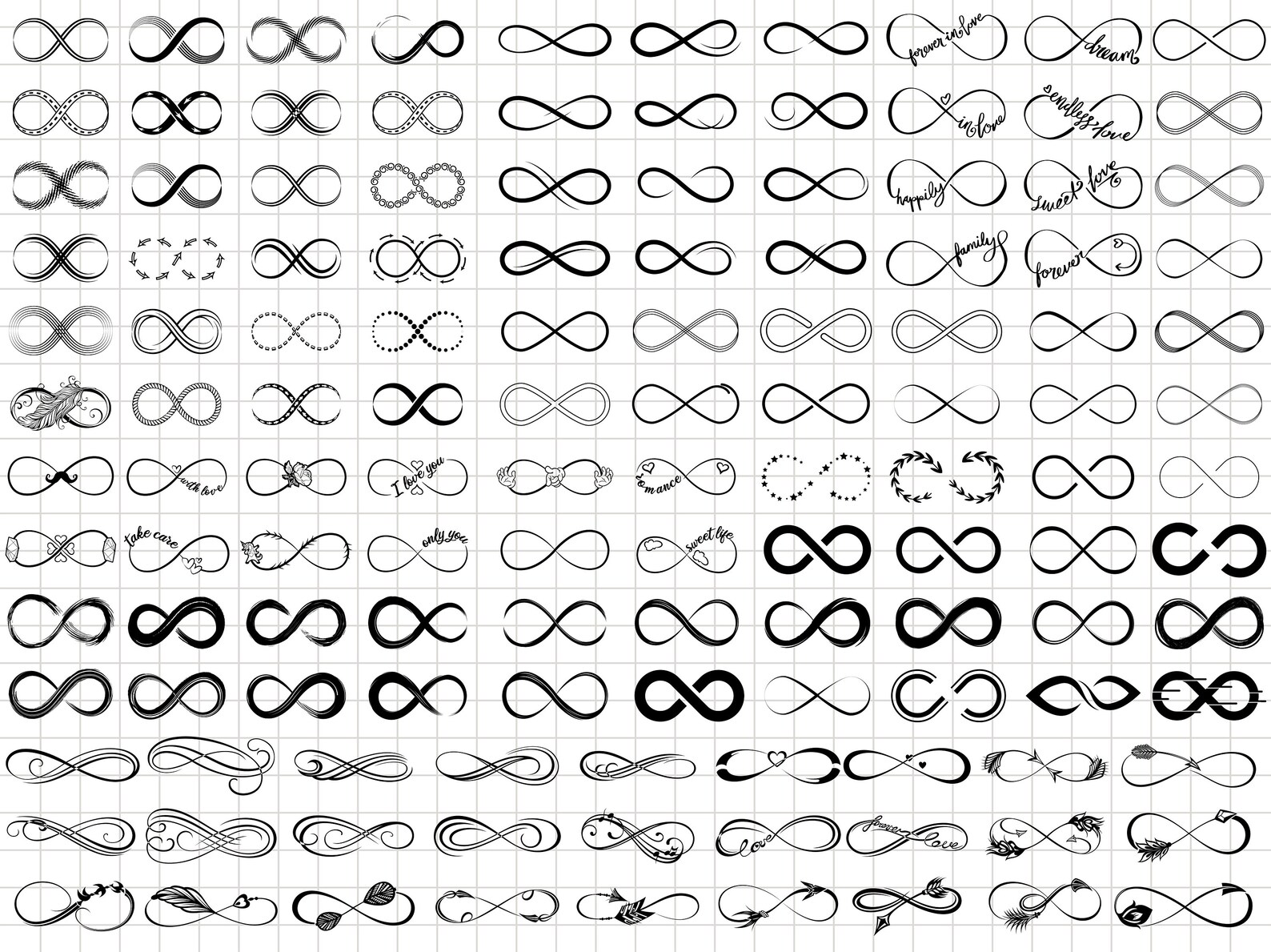 NFINITY SVG BUNDLE, Infinity Svg, Infinity Clipart, Infinity Cut Files ...