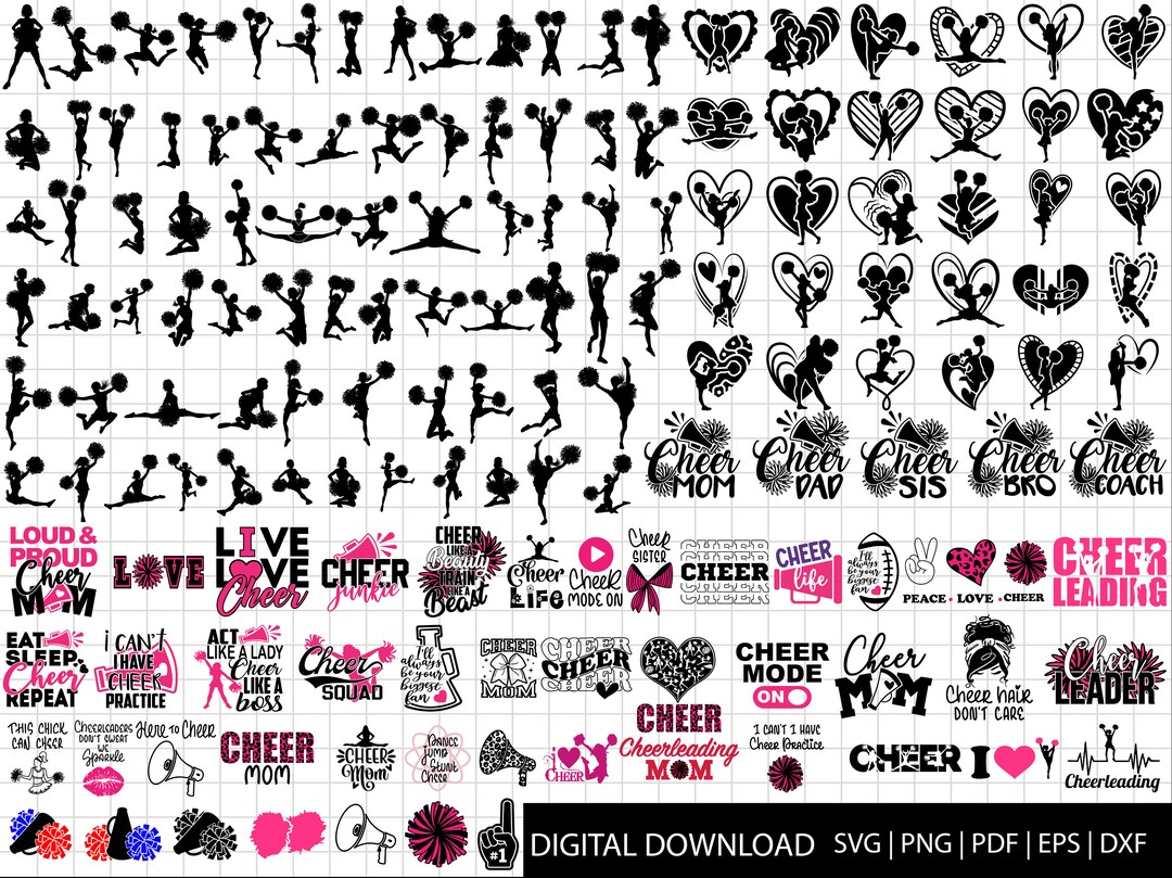 Cheerleader Svg, Cheer Svg, Cheerleading Svg, Cheer Shirt Svg, Eps, Dxf ...