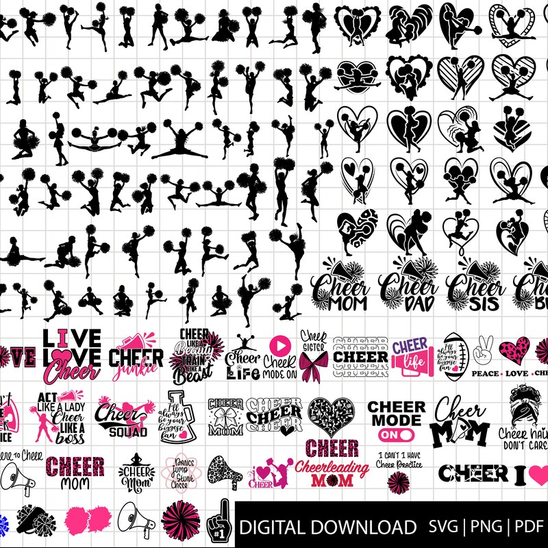 Cheerleading Svg - Etsy