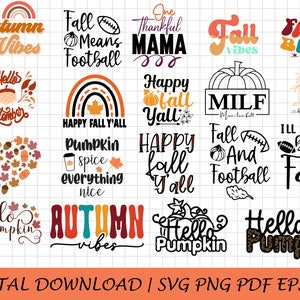 Fall SVG Bundle, Fall Svg, Autumn Svg, Thanksgiving Svg, Fall Svg ...