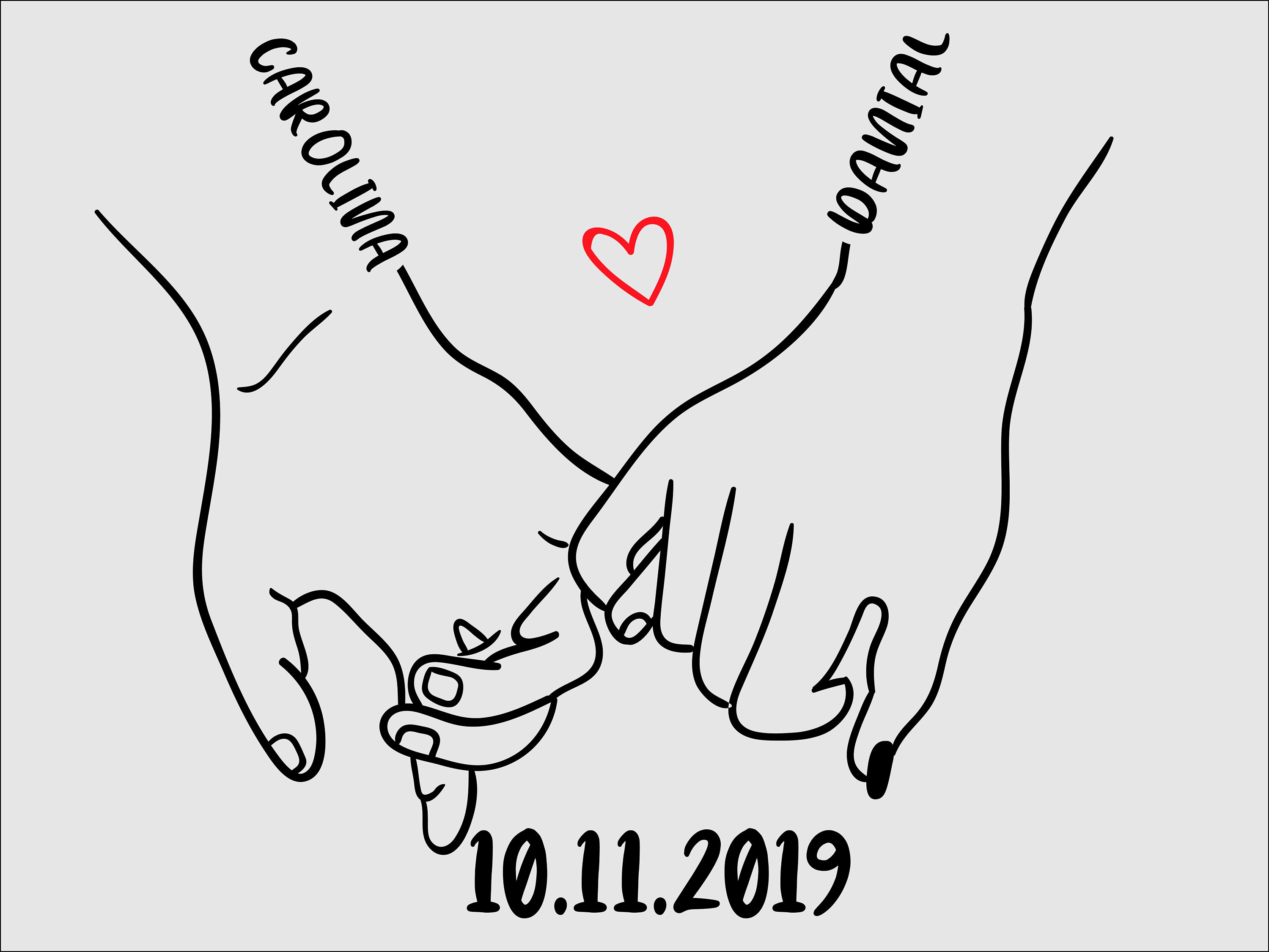 Holding Hands SVG Pinky Hold Love SVG Cut File Customize - Etsy France