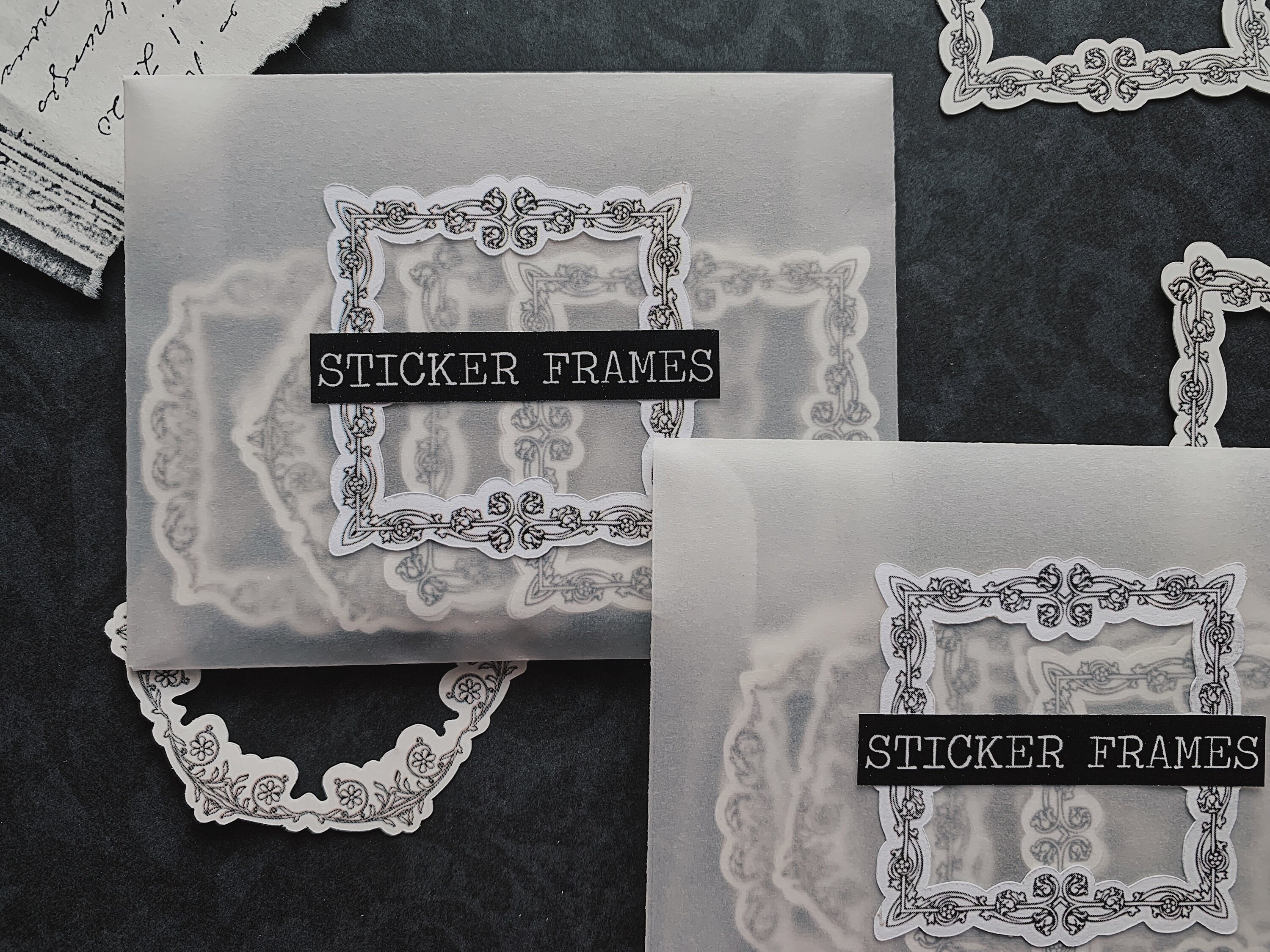 24 Pcs Assorted Sticker Frames Decorative Frames - Etsy