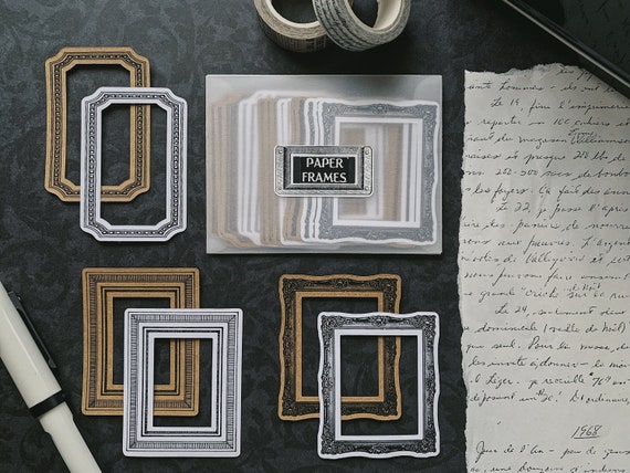 18 Pcs Assorted Paper Frames Decorative Frames Journaling - Etsy