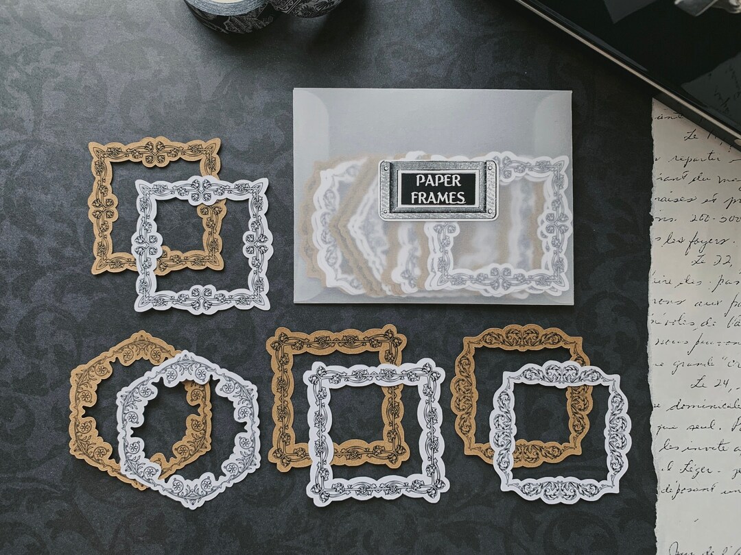16 Pcs Assorted Paper Frames III Decorative Frames Journaling Frames ...