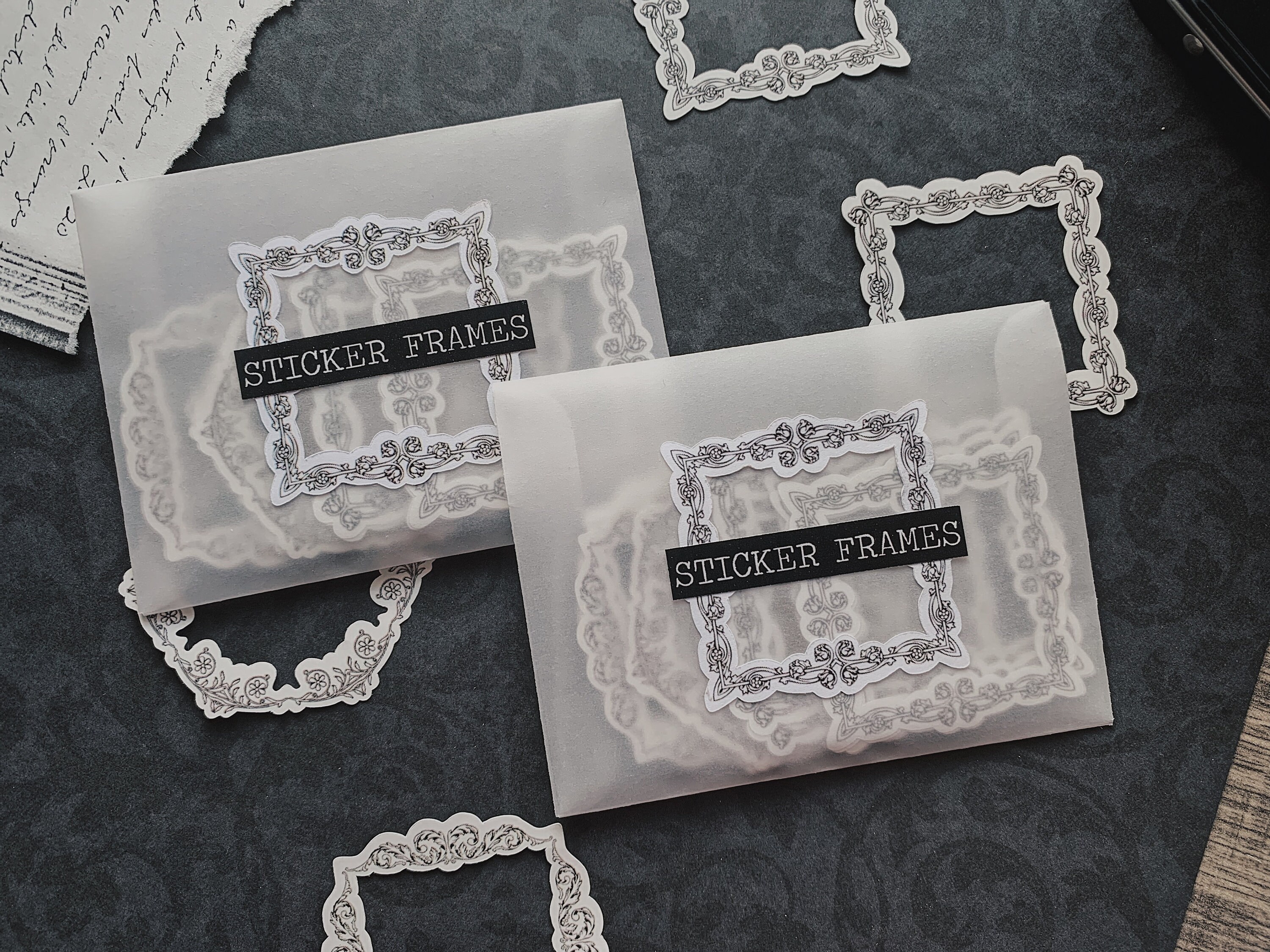 24 Pcs Assorted Sticker Frames Decorative Frames - Etsy