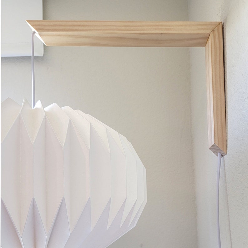 Origami Chandelier Lamp | Japandi Hanging Lampshade | Oval Wall Light ...