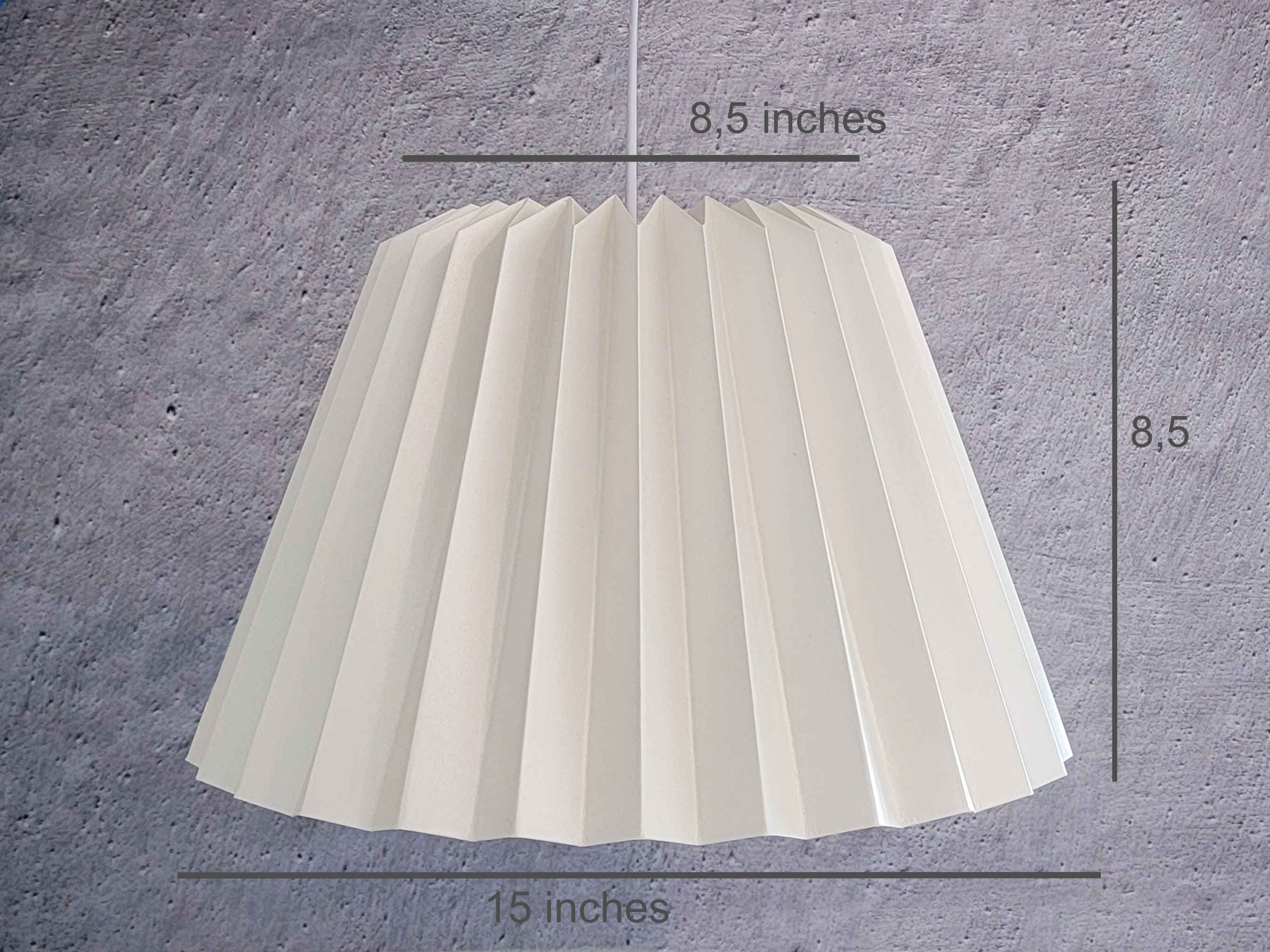 Empire Pleated Lampshade - Cone, Modern Hand Made Lighting ...