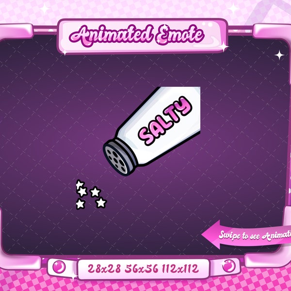 Salty Animated Emote - Etsy