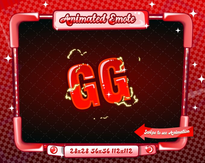 GG Splat Emote for Twitch and Discord - Etsy