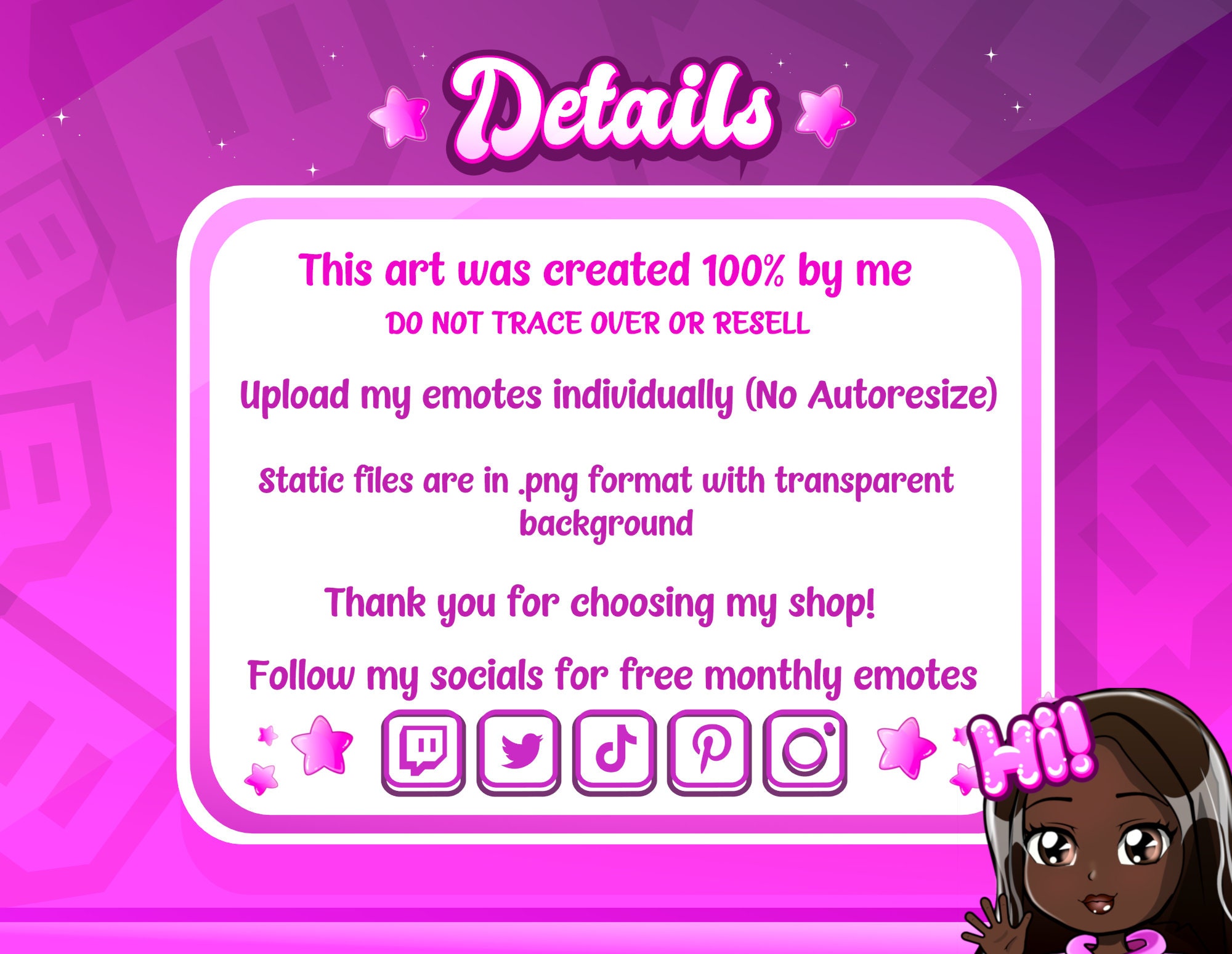 ANIMATED STATIC EMOTE Y2K Chibi Love Emote, Cute Emote, Animated Chibi ...