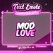 ANIMATED STATIC EMOTE Mod Love, Animated Mod Love Emote, Mod Love V8 ...