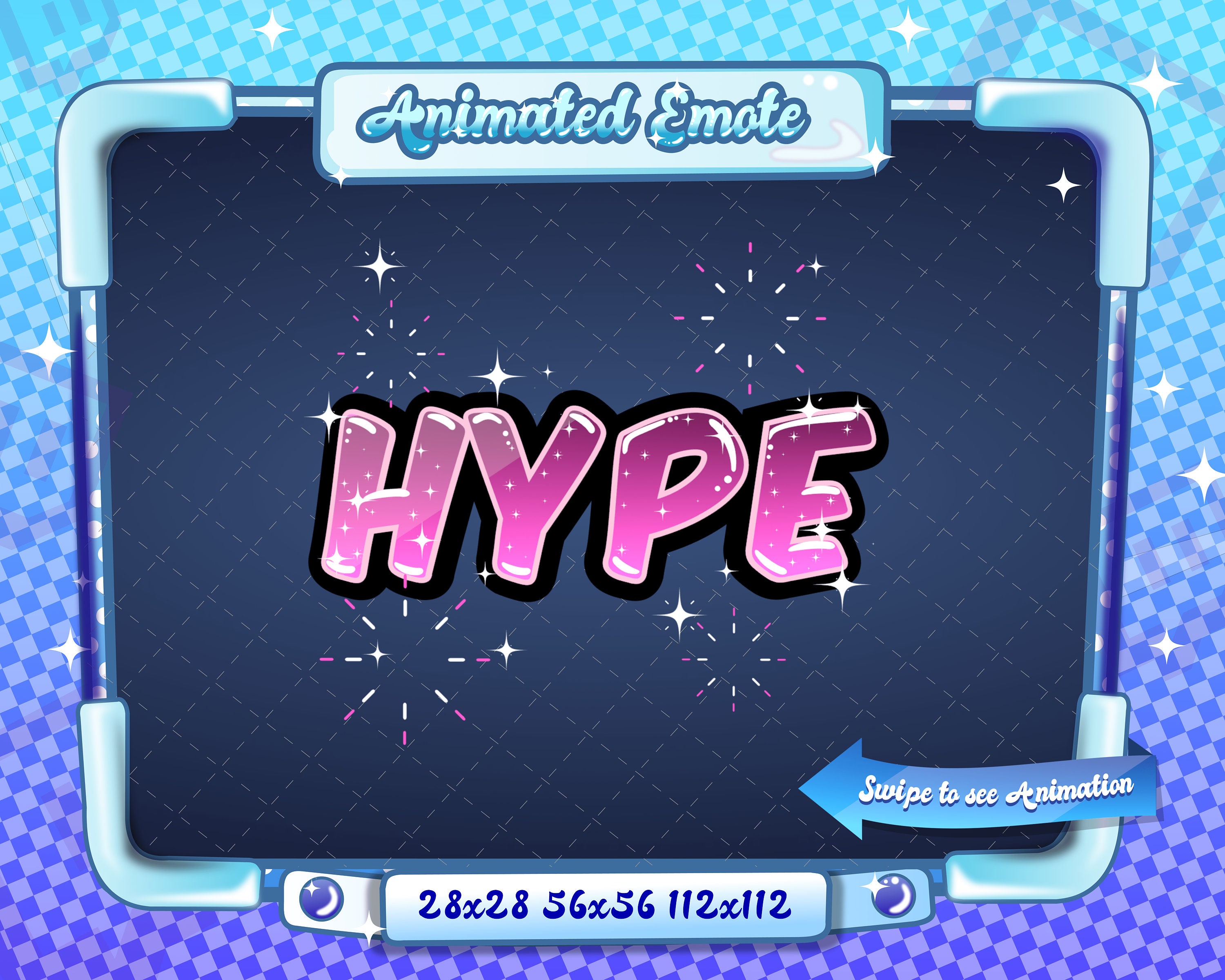 ANIMATED STATIC EMOTE Hype Emote, Animated Hype Emote V8, Hype Sparkle ...